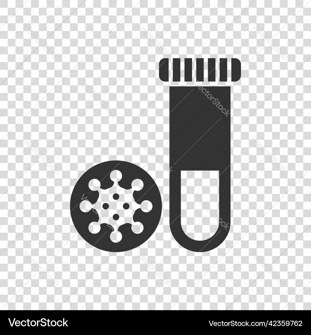 Coronavirus test icon in flat style covid-19 Vector Image