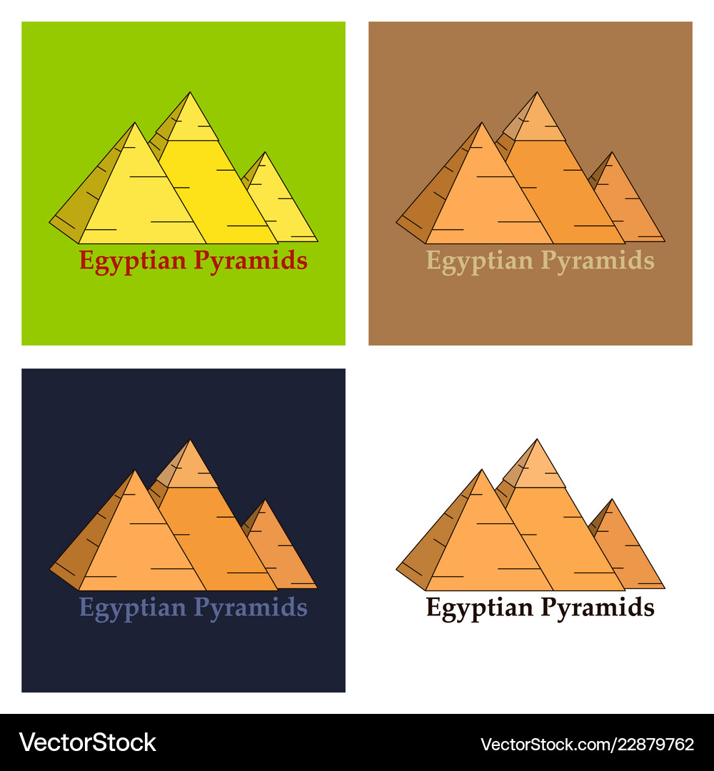 Egypt pyramid giza pyramid Royalty Free Vector Image