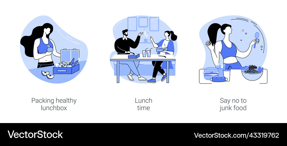 Healthy snack isolated cartoon Royalty Free Vector Image