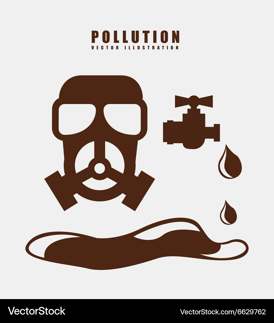 Pollution from industry Royalty Free Vector Image