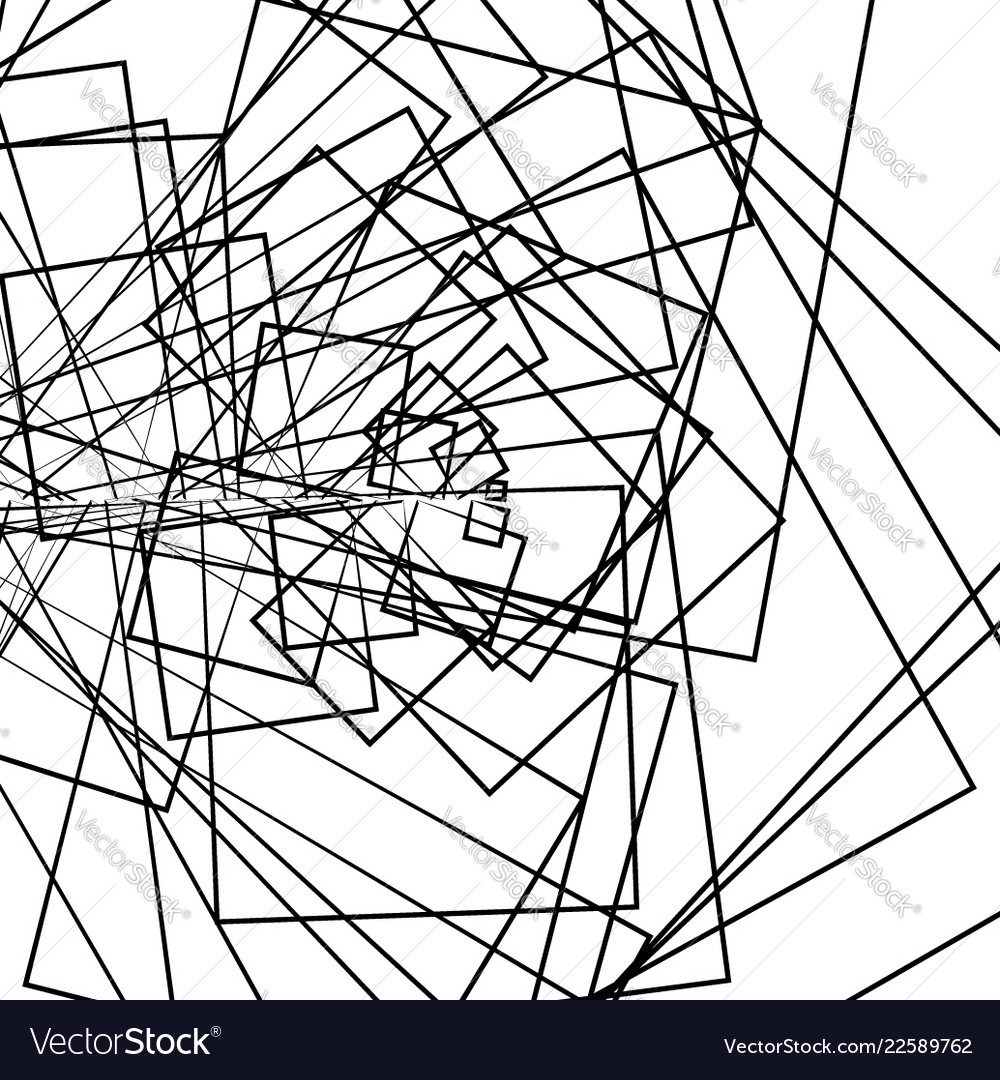 Random intersecting lines abstract pattern Vector Image