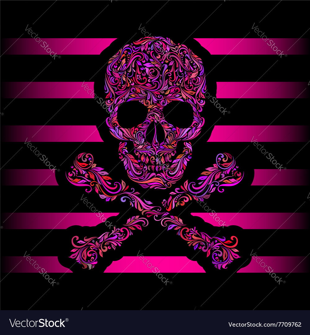 Skull pattern Royalty Free Vector Image - VectorStock