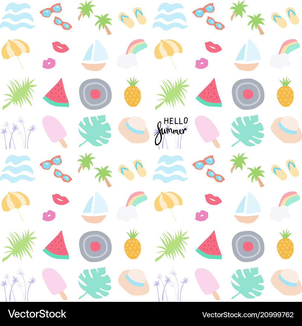 Summer cartoon lettering Royalty Free Vector Image