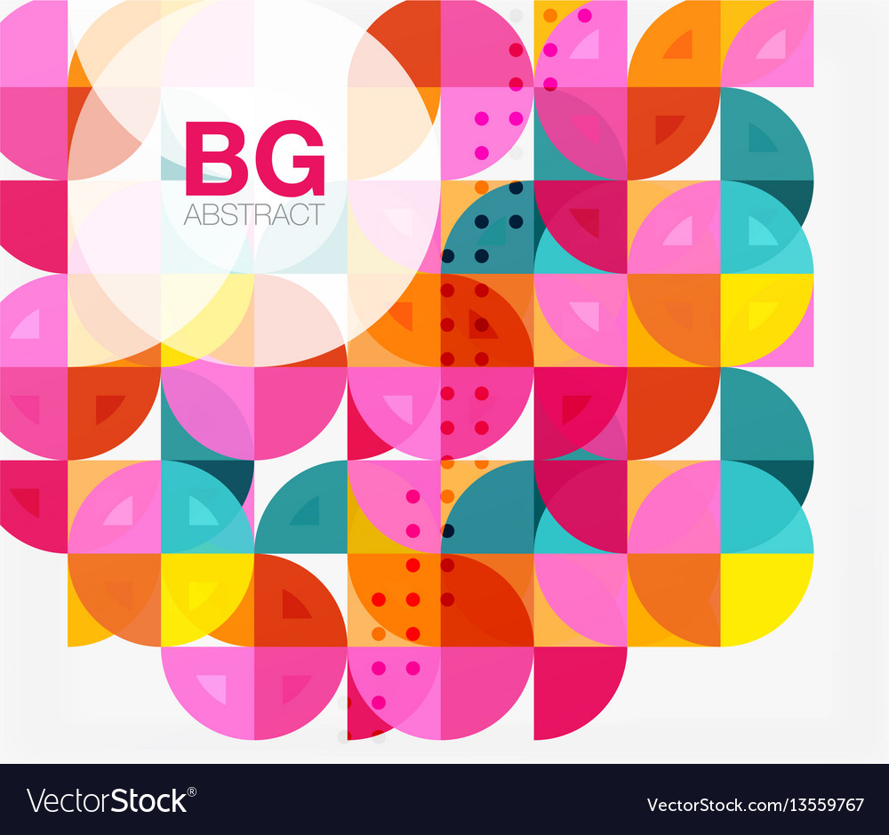 Colorful circle elements Royalty Free Vector Image
