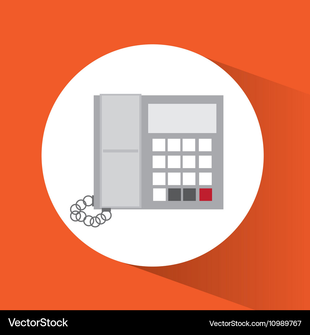 Phone of office and work design Royalty Free Vector Image