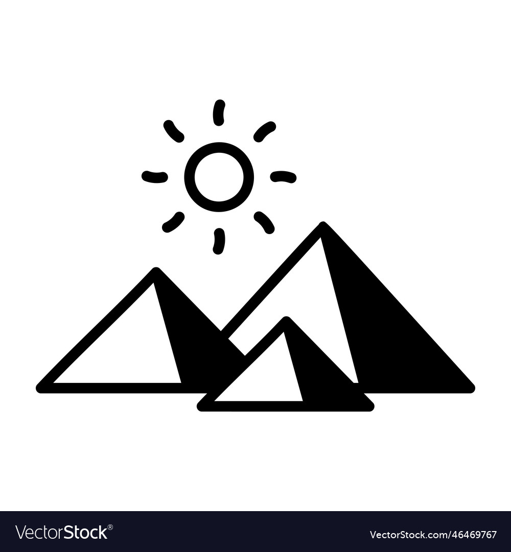 Pyramids Royalty Free Vector Image - VectorStock