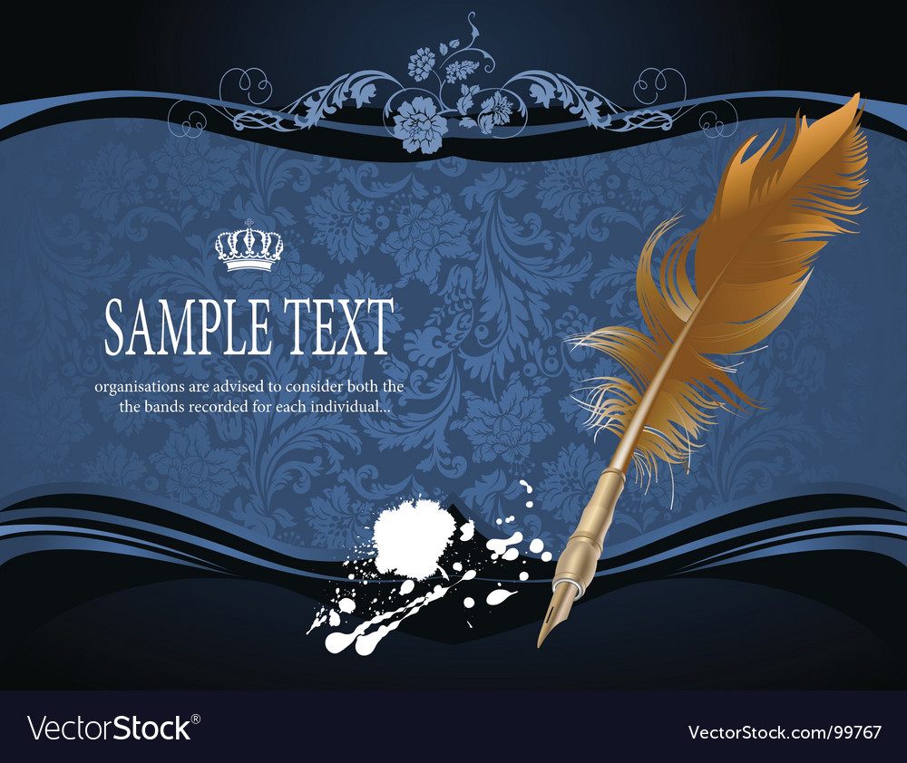 Retro pen Royalty Free Vector Image - VectorStock