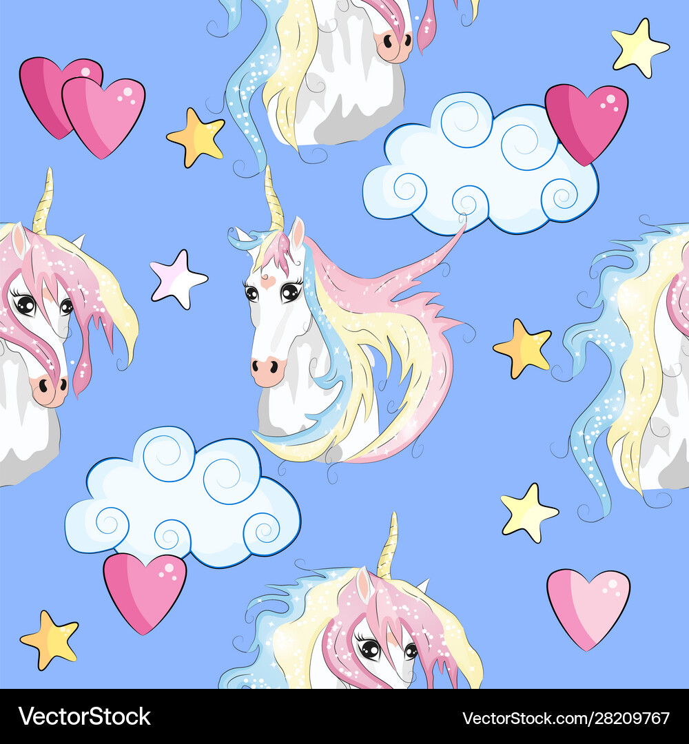 Seamless pattern with trendy cartoon patches Vector Image