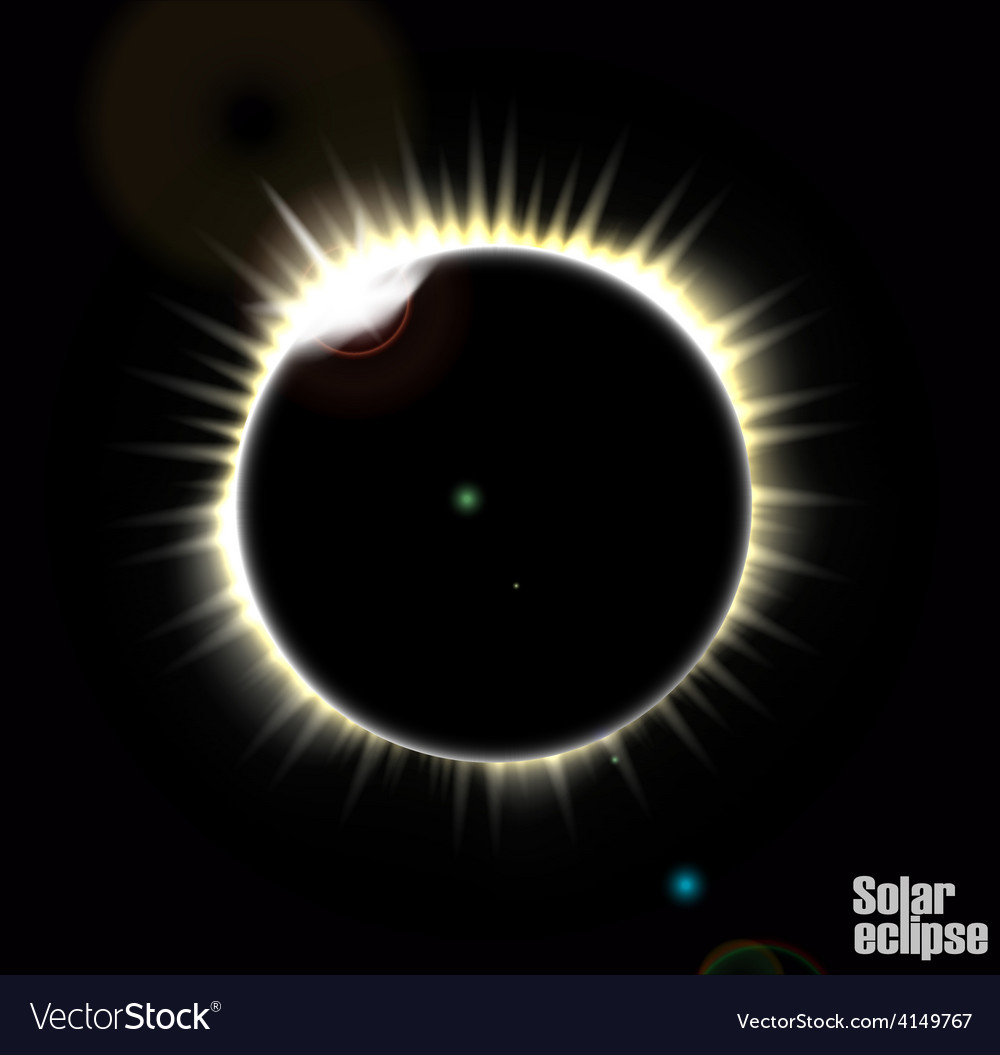 Solar eclipse Royalty Free Vector Image - VectorStock