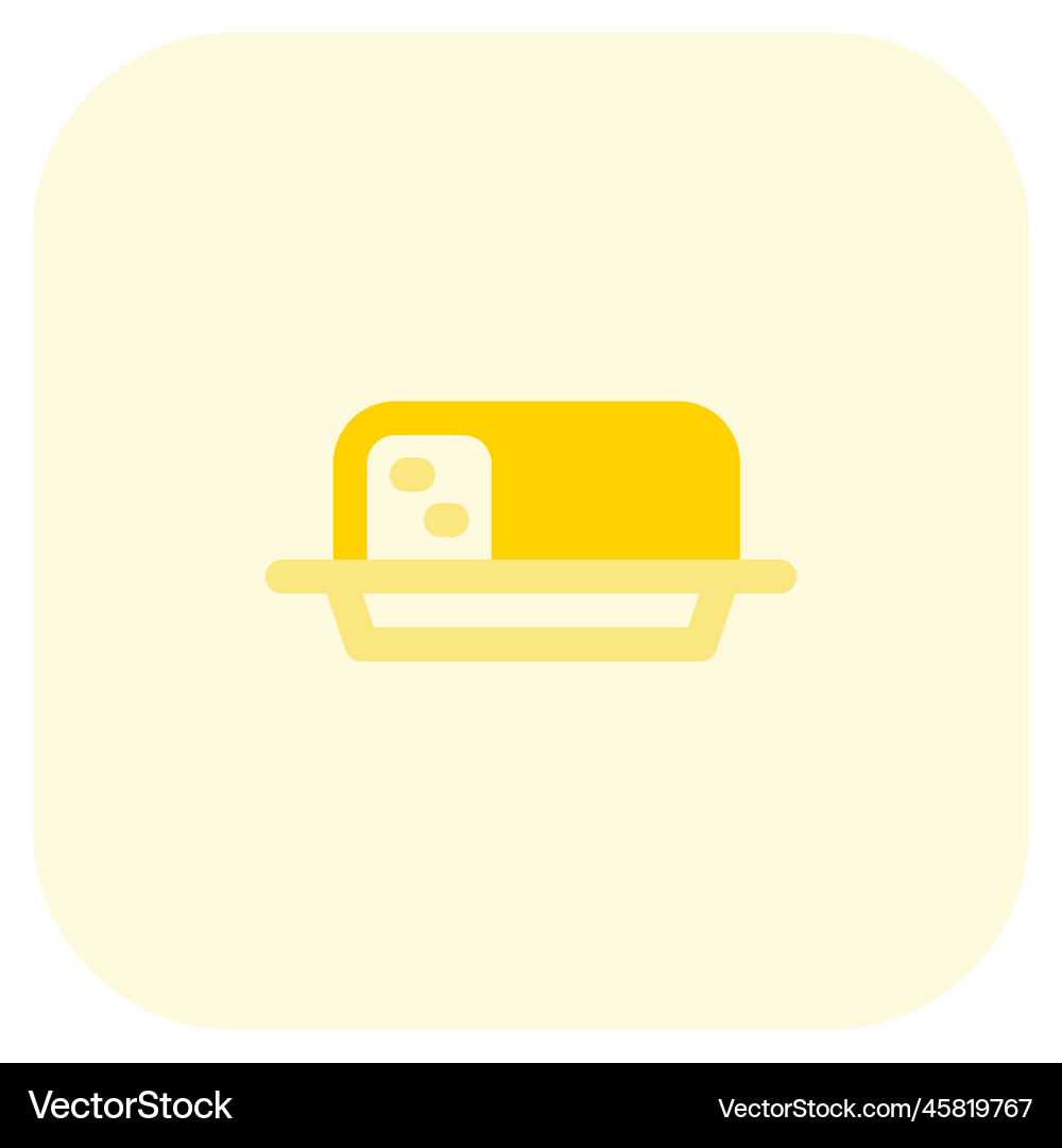 Tasty meat pie served on a plate Royalty Free Vector Image
