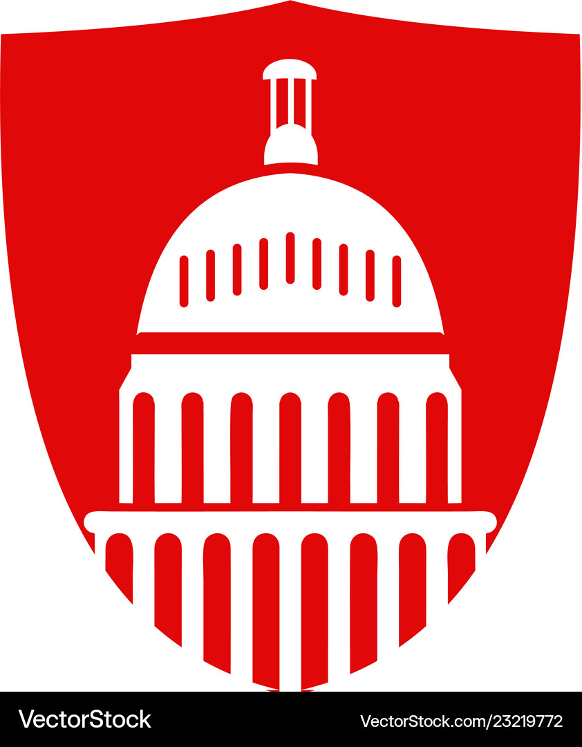 Capitol dome logo dome logo Royalty Free Vector Image