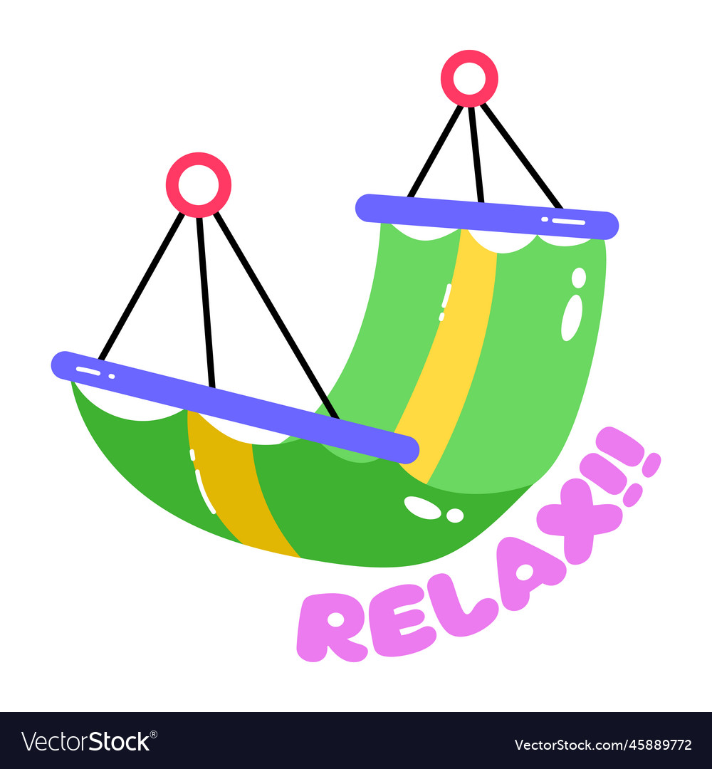 Hammock Royalty Free Vector Image - VectorStock