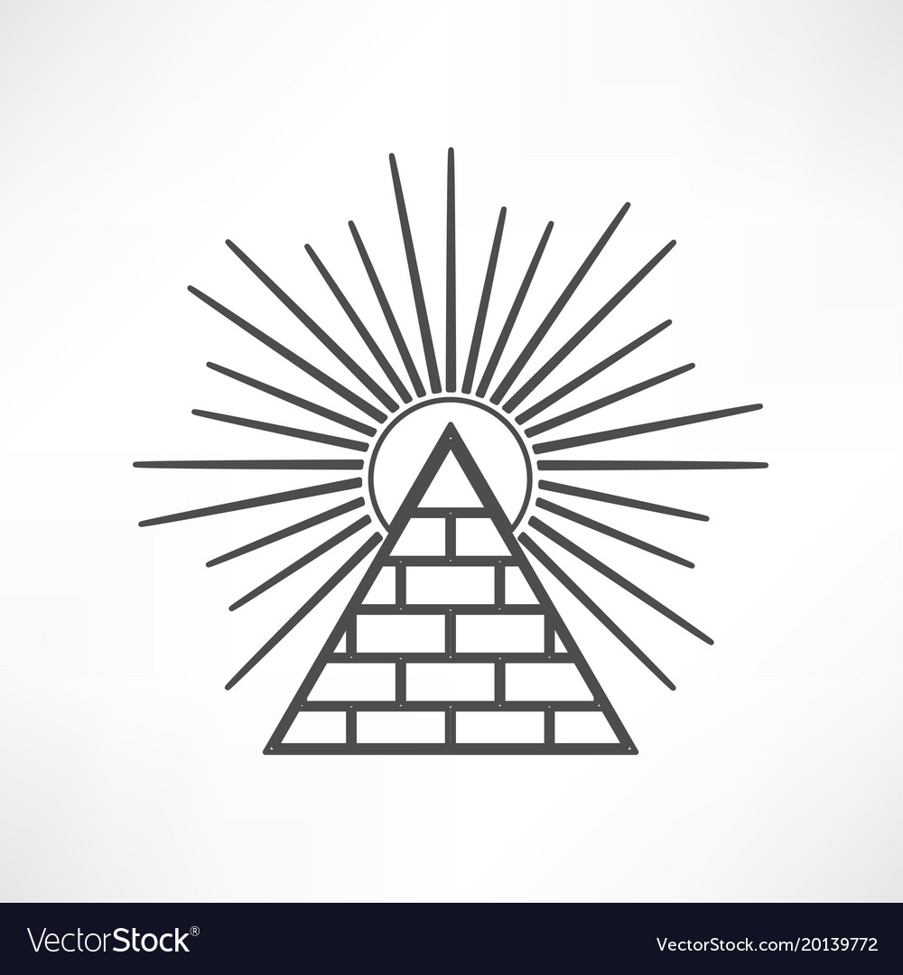 Pyramid Royalty Free Vector Image - VectorStock