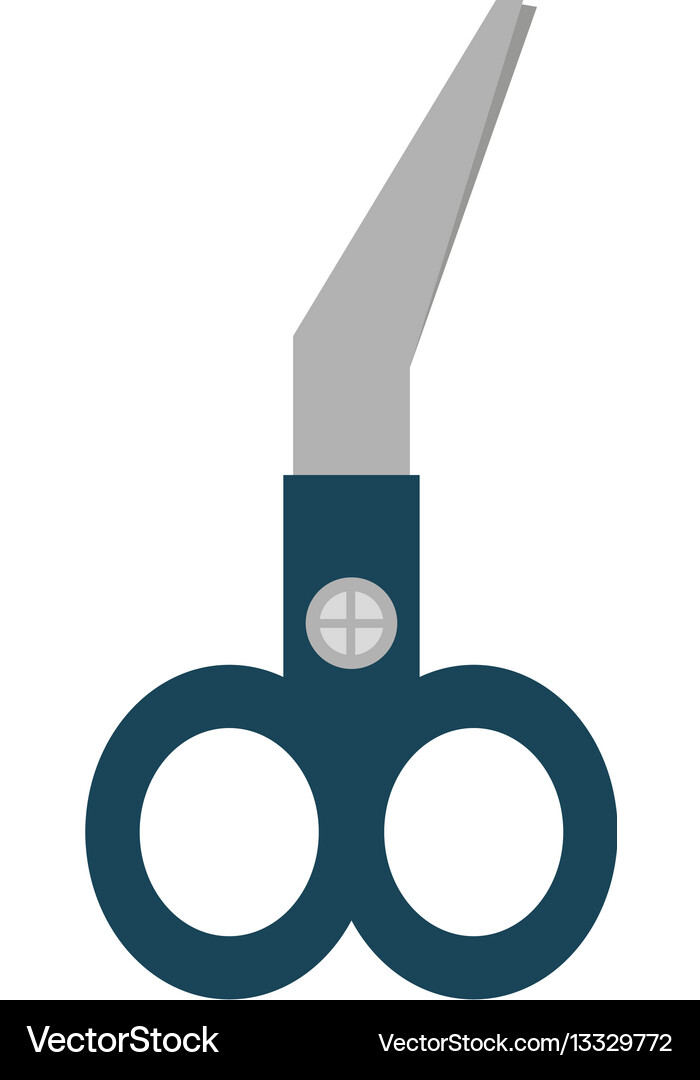 Scissors medical equipment icon Royalty Free Vector Image
