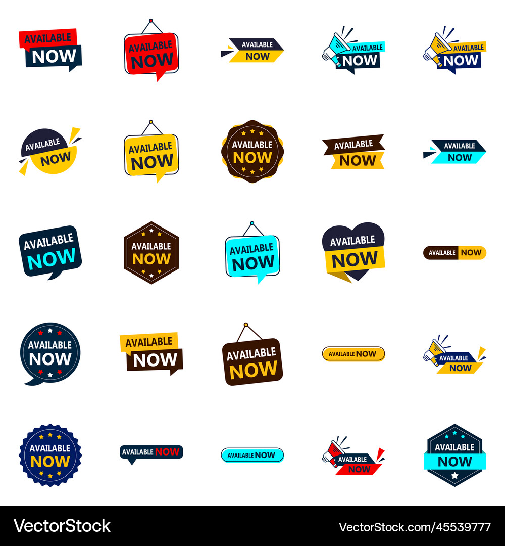 Available now 25 premium banners for graphic Vector Image