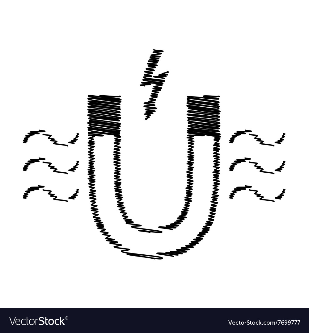 Black icon with scribble effect Royalty Free Vector Image