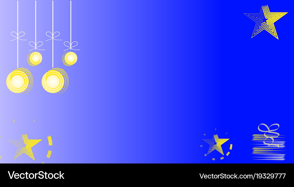 Christmas banner with blue background Royalty Free Vector