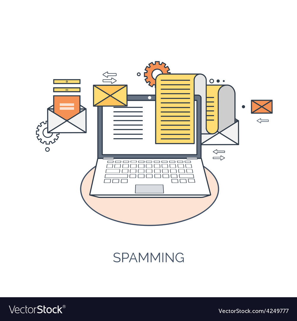 Flat computing background Royalty Free Vector Image