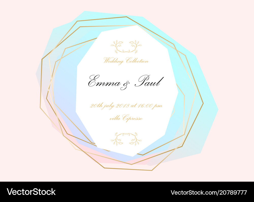 Gold geometric shapes Royalty Free Vector Image