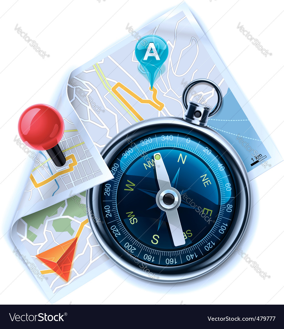 Gps navigation Royalty Free Vector Image - VectorStock