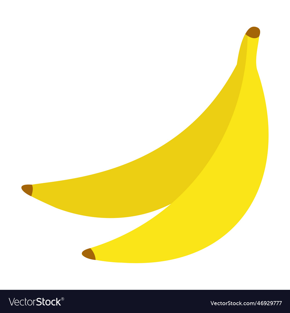 Isolated Colored Banana Fruit Icon Royalty Free Vector Image