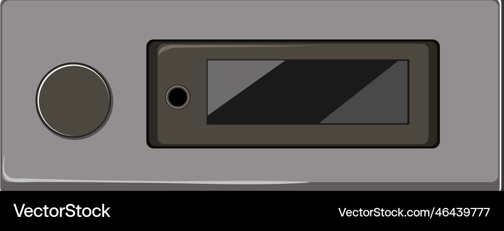 Music digital amplifier cartoon Royalty Free Vector Image