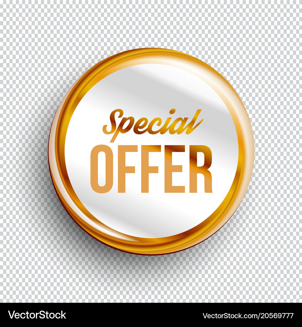 Special offer circle banner Royalty Free Vector Image