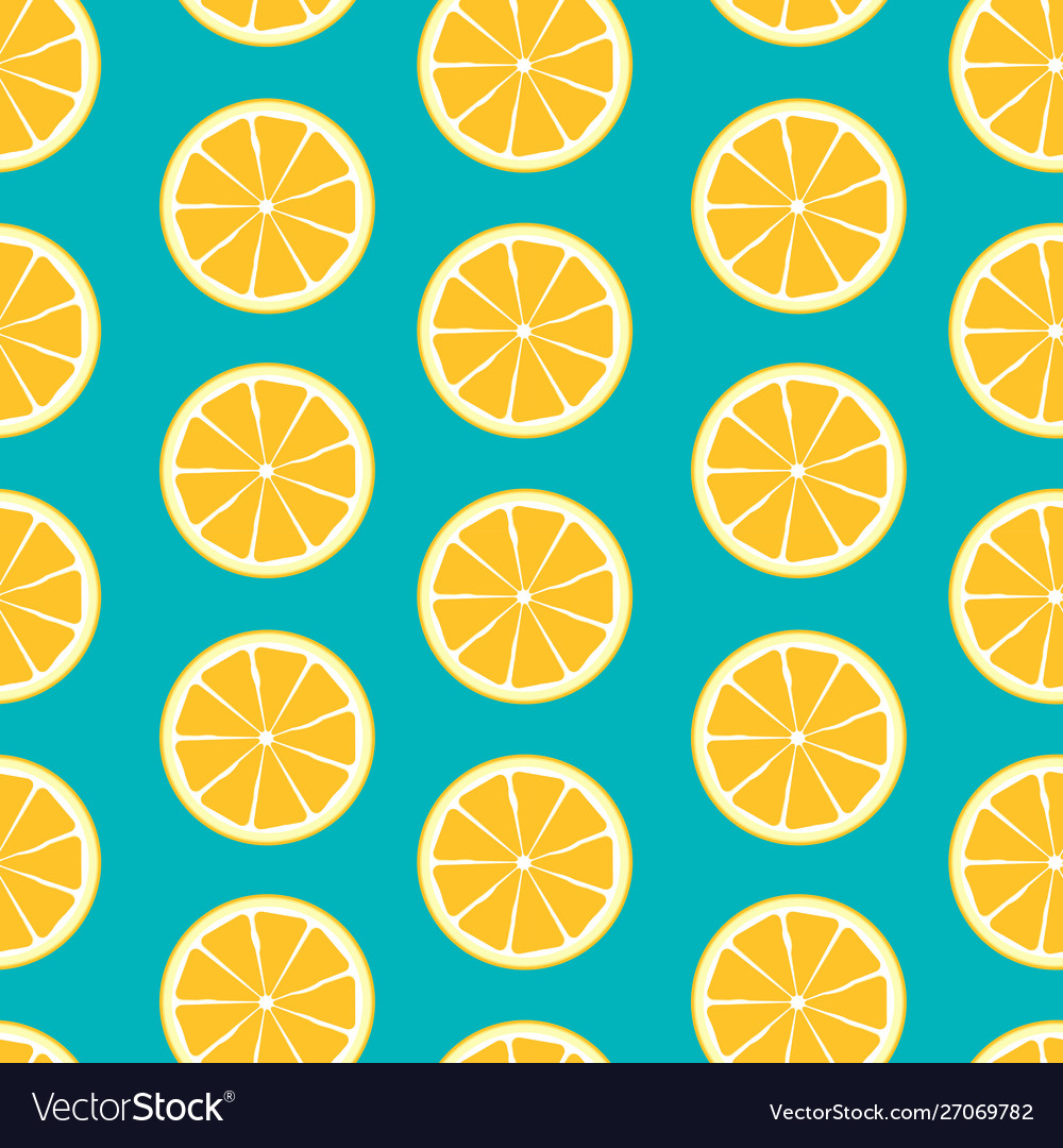Abstract citrus seamless pattern background Vector Image
