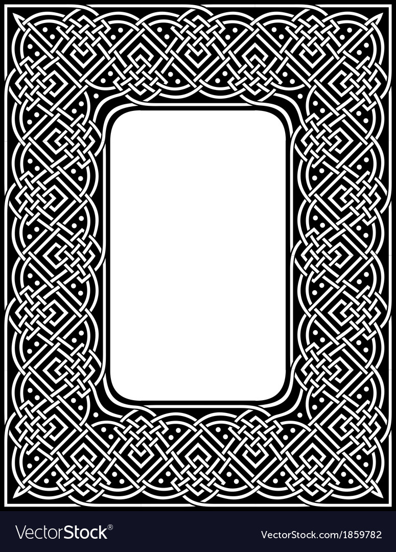 Celtic border Royalty Free Vector Image - VectorStock