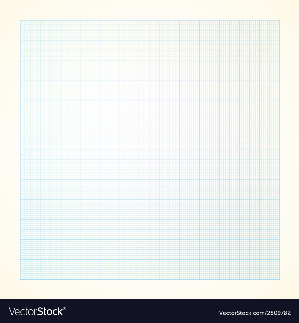 Graph grid paper background Royalty Free Vector Image