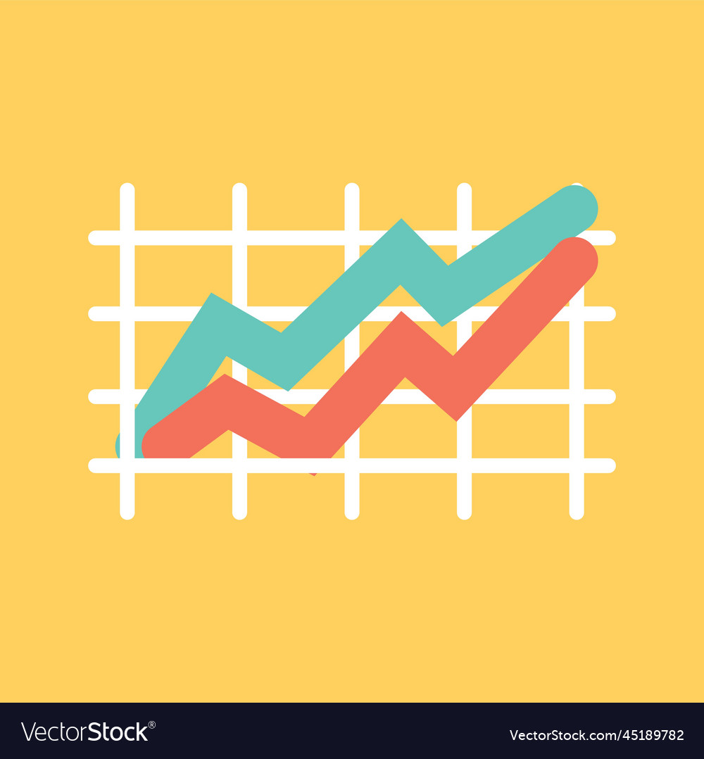 Graphs and charts icon Royalty Free Vector Image
