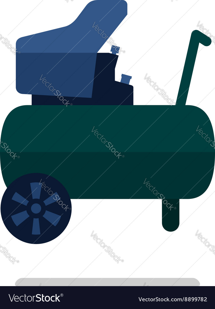 Portable compressor Royalty Free Vector Image - VectorStock