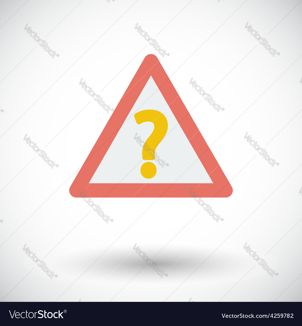 Question single icon Royalty Free Vector Image