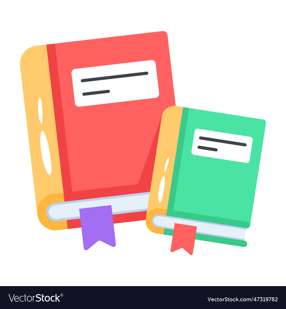 School notebooks Royalty Free Vector Image - VectorStock