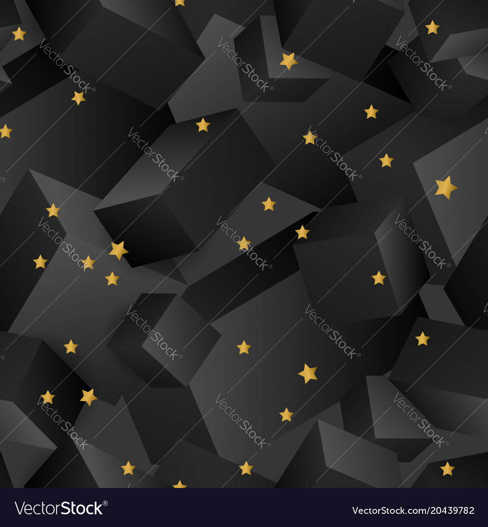 Seamless Pattern Of Abstract 3d Cubes Royalty Free Vector