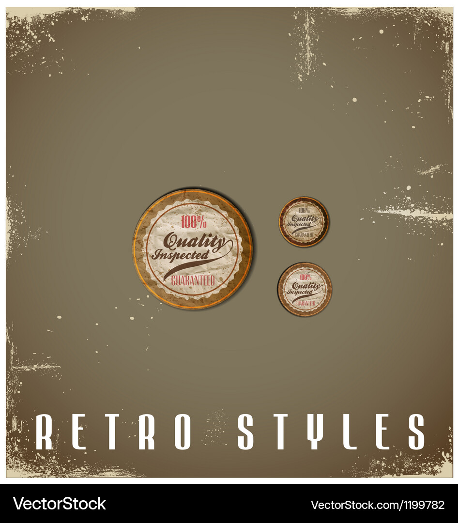 Vintage Labels template set Retro logo design Vector Image