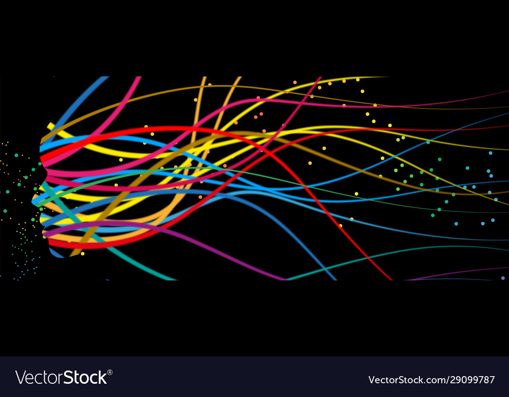 Abstract Artificial Intelligence Cloud Computing Vector Image