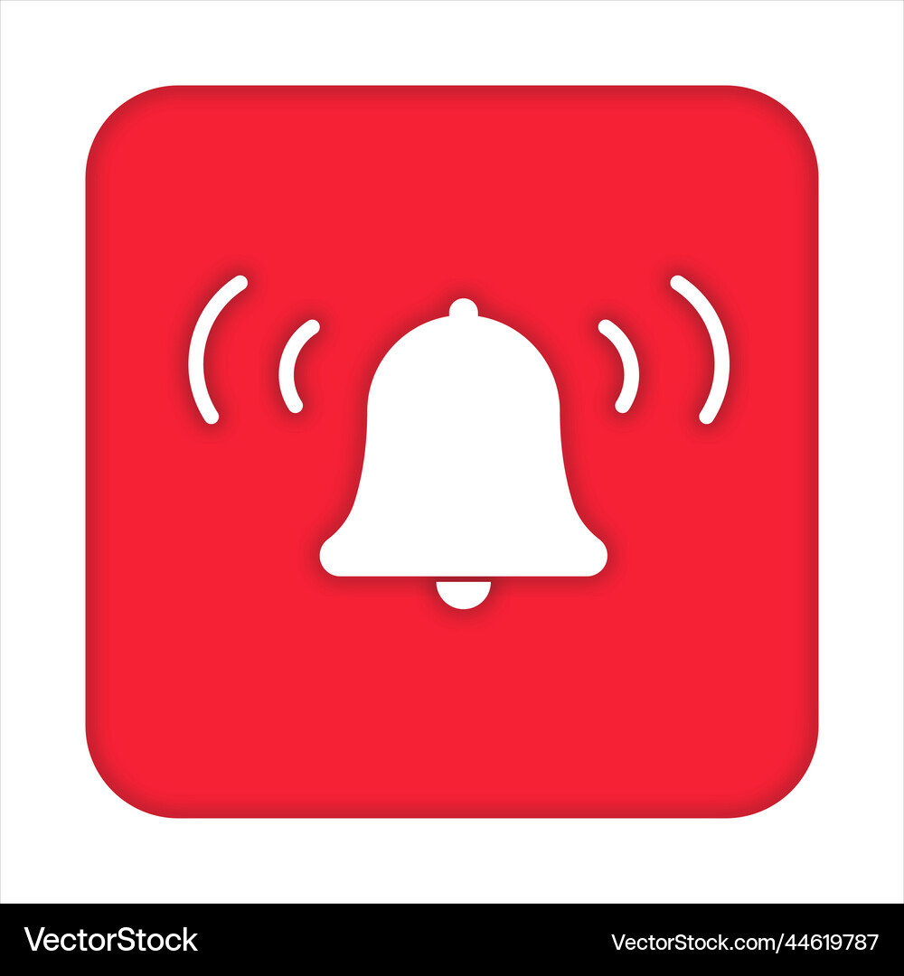 Alert icon for social networks Royalty Free Vector Image
