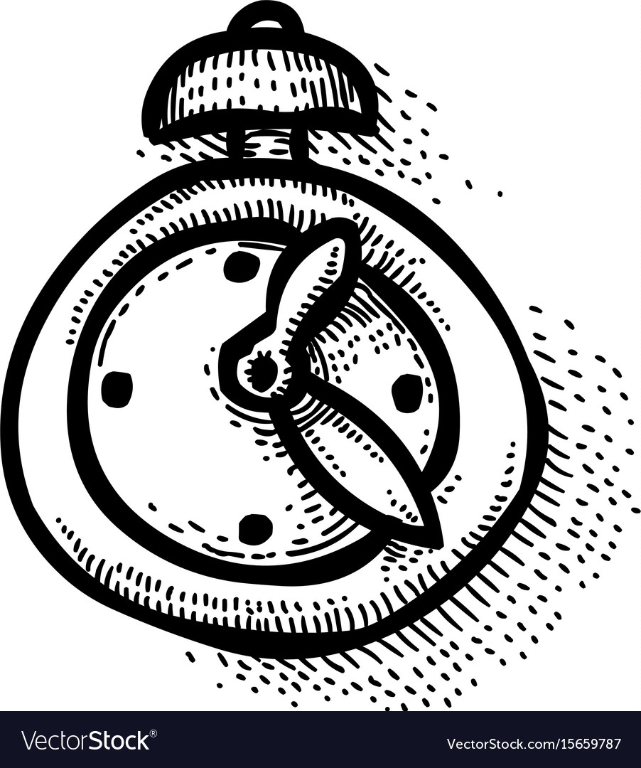Cartoon image of clock icon time symbol Royalty Free Vector Cartoon image of clock icon time symbol Royalty Free Vector
