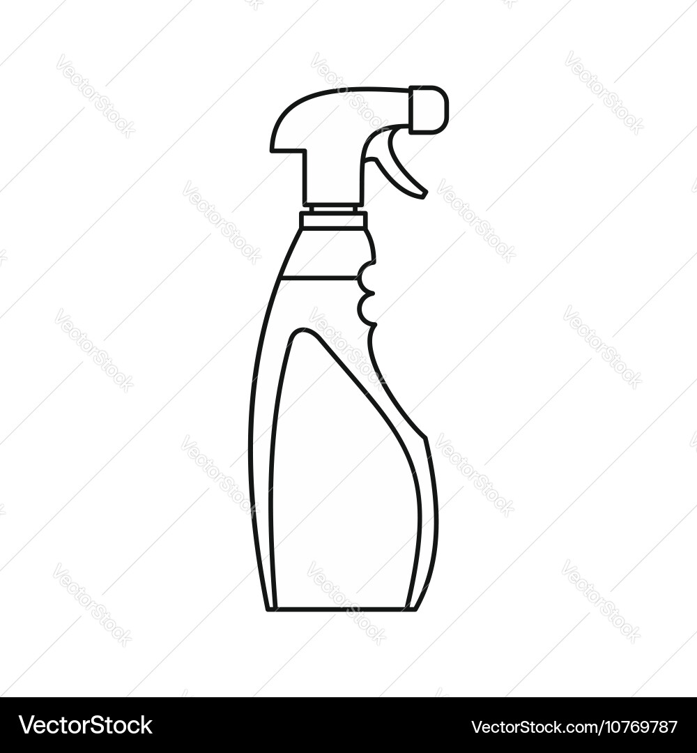 Cleaner for windows icon outline style Royalty Free Vector