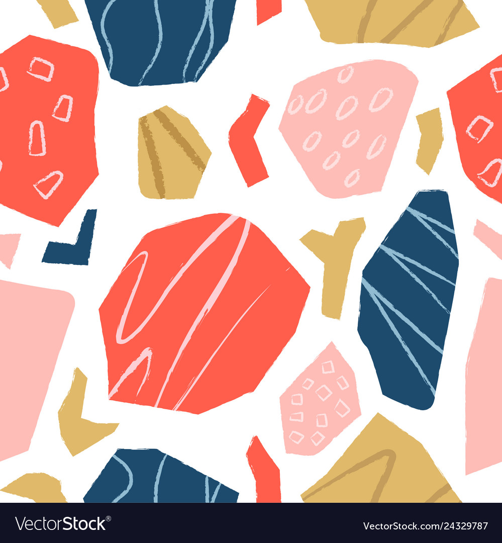 Doodle geometric pattern Royalty Free Vector Image