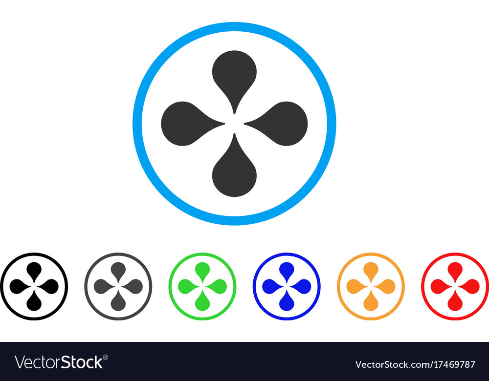 Map markers rounded icon Royalty Free Vector Image