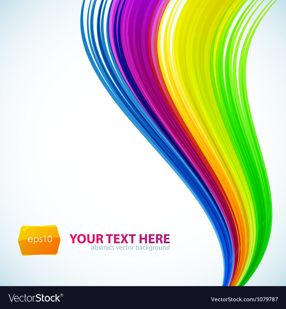 Rainbow lines background Royalty Free Vector Image
