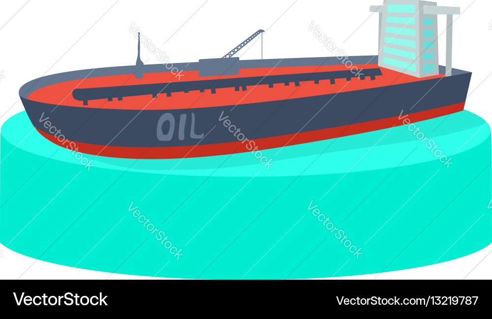 Ship tank icon cartoon style Royalty Free Vector Image