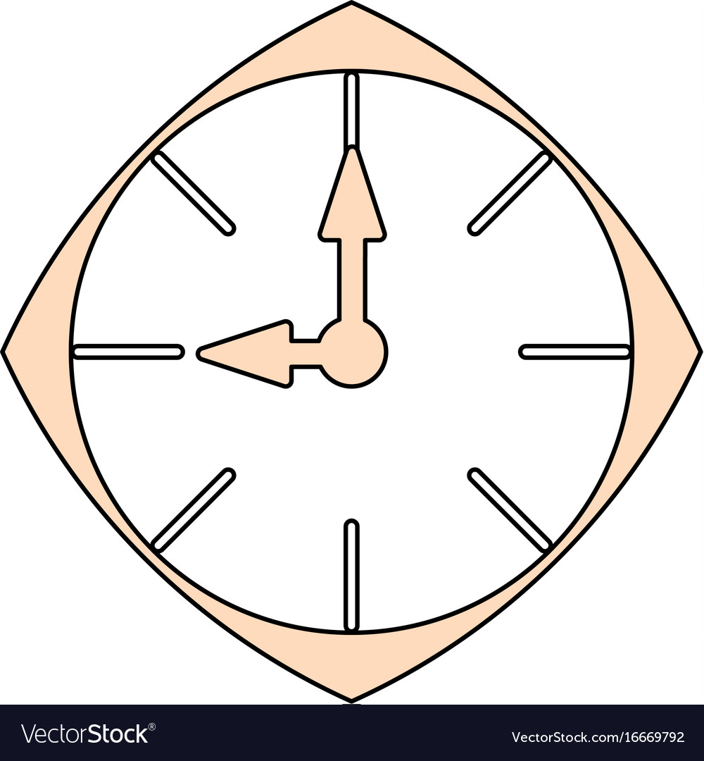 Clock time isolated Royalty Free Vector Image - VectorStock