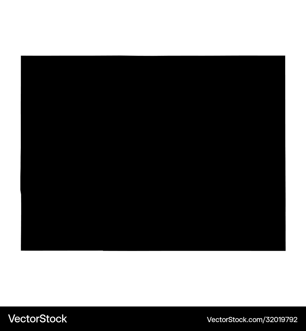 Colorado co state map usa black silhouette solid Vector Image