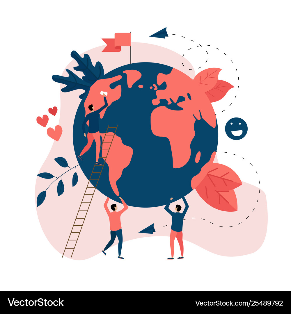 Concept Save Planet Royalty Free Vector Image Vectorstock