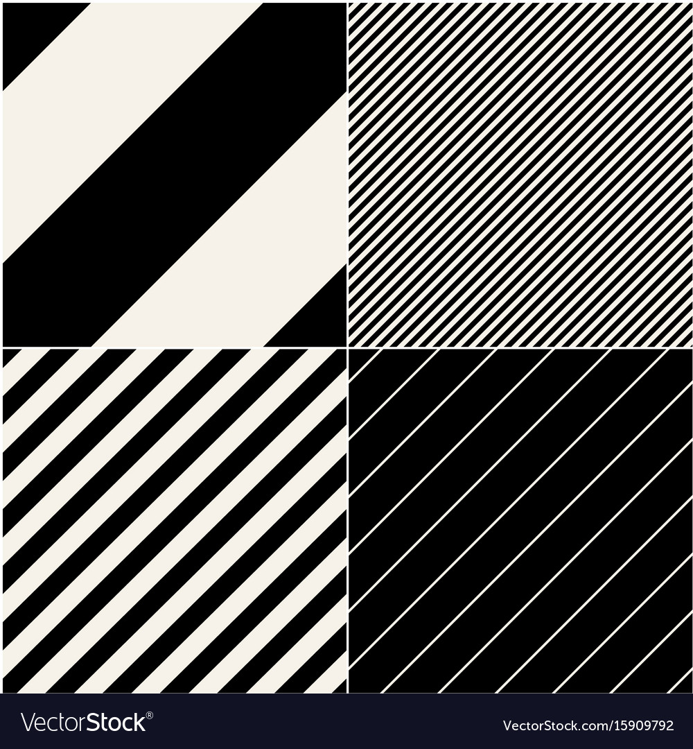 Diagonal Striped Patterns Royalty Free Vector Image