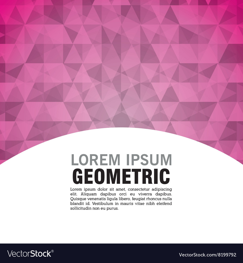 Geometric background design Royalty Free Vector Image