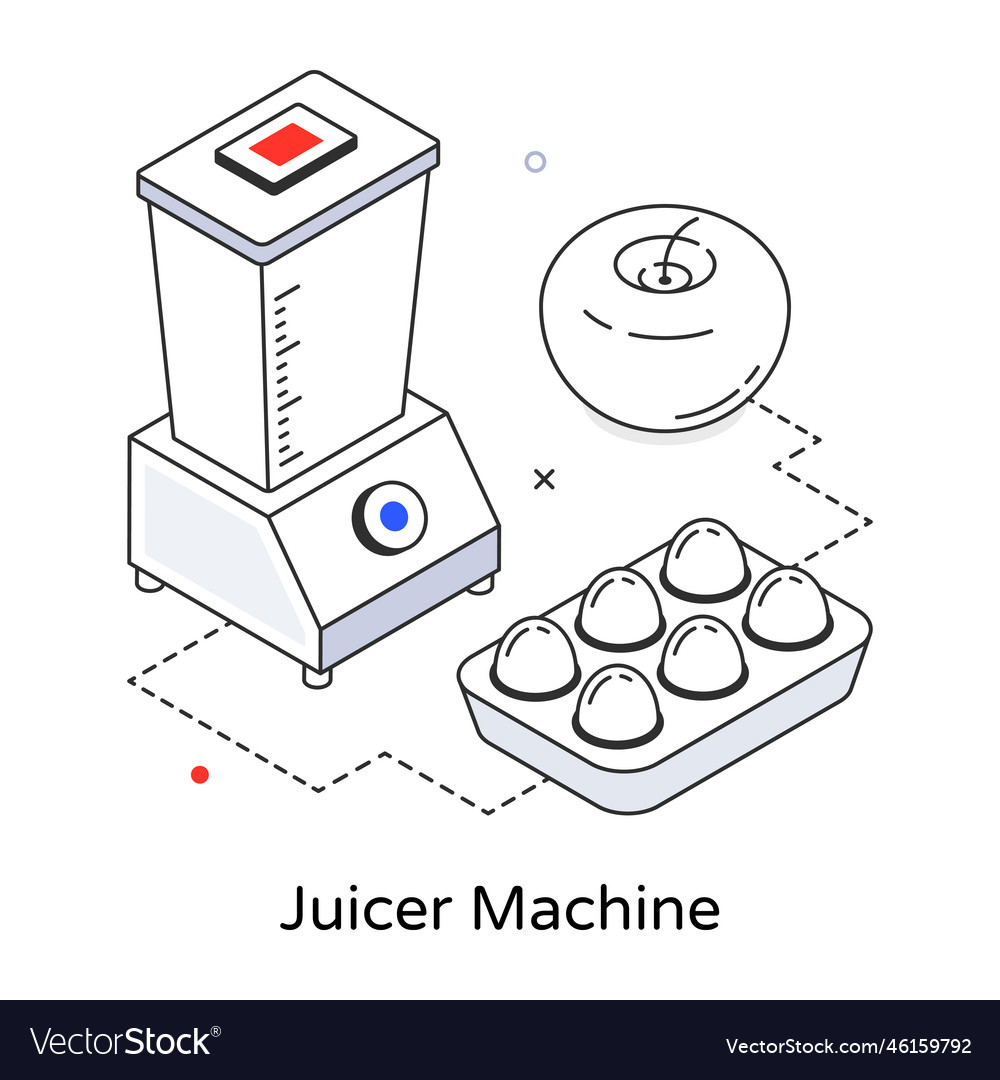 Juicer machine Royalty Free Vector Image - VectorStock
